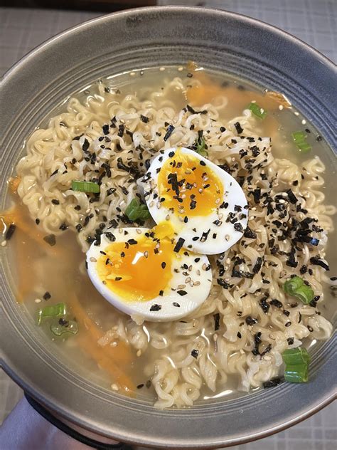 Quick Soft Boiled Egg Ramen With Fermented Honey Garlic Bone Broth
