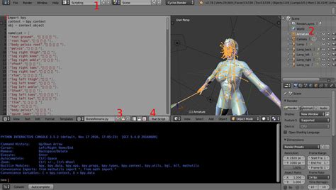 Bones Rename Script For Blender By Annadem On Deviantart