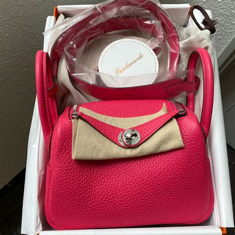 Hermes Mini Lindy Rose Extreme Clemence Phw Ruelamode
