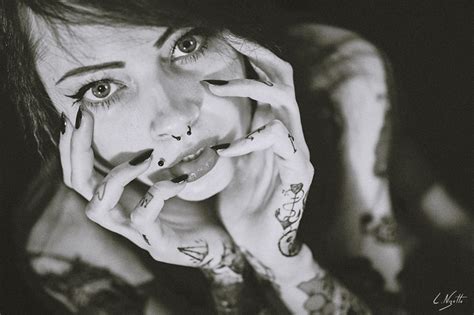 Tattoo Model Lilou Miss Meow Ciano