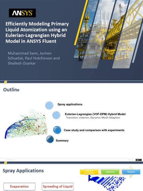 efficiently modeling primary liquid atomization using an e l hybrid pdf