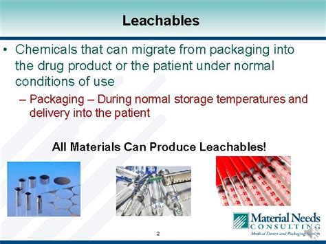 managing the risk of leachables from container closure