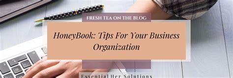 honeybook tips for your business organization