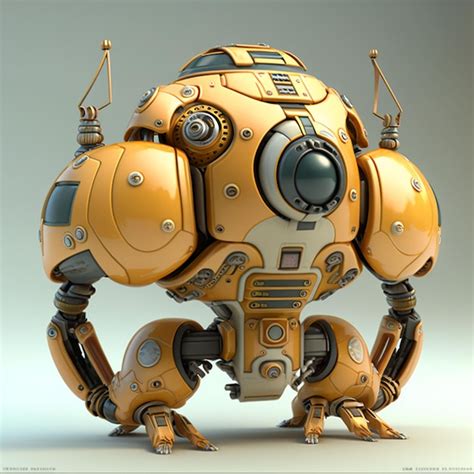 Premium Photo Yellow 3d Robot Character