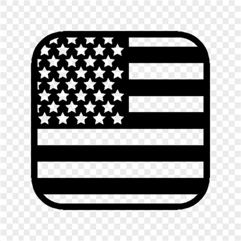 Black And White Square Flag