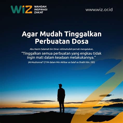 Agar Mudah Tinggalkan Dosa Wahdah Inspirasi Zakat