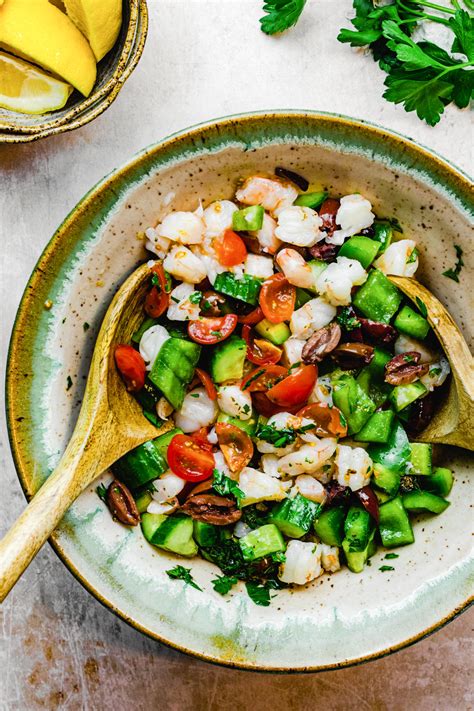 Mediterranean Shrimp Salad Cold Shrimp Salad Recipe