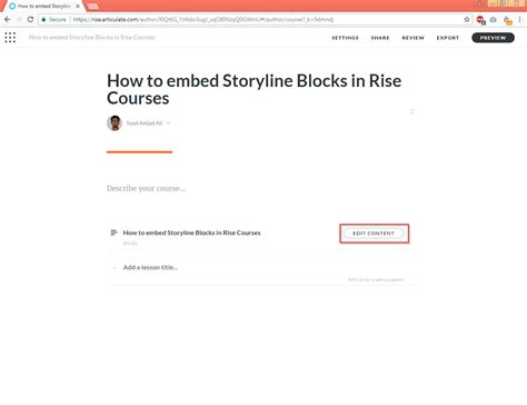 Articulate Storyline 360 How To Embed Storyline Blocks In Articulate Rise