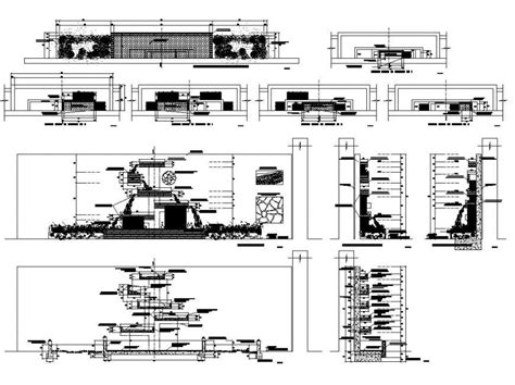 Water Treatment Structural Detail 2d View Cad Constructive Unit Layout File In Dwg Format
