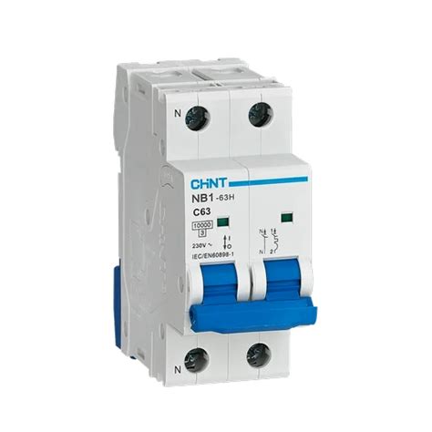 2 Pole 63a Chint Mcb Nb1 63h 2p C63 10ka Db C Curve At ₹ 376 In New Delhi