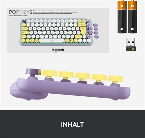 Logitech POP Keys Wireless Mechanical Keyboard, Daydream, TTC BROWN ...