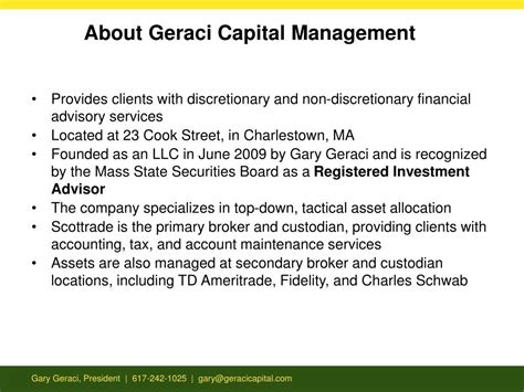 Ppt Gary Geraci President 617 242 1025 Gary