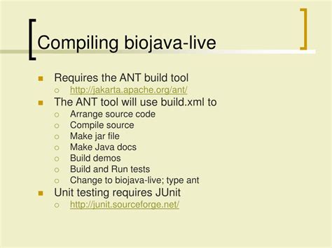 Ppt Biojava Core Api Powerpoint Presentation Free Download Id1384691
