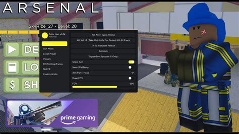 Arsenal Aimbot Script OP Cozmin YouTube