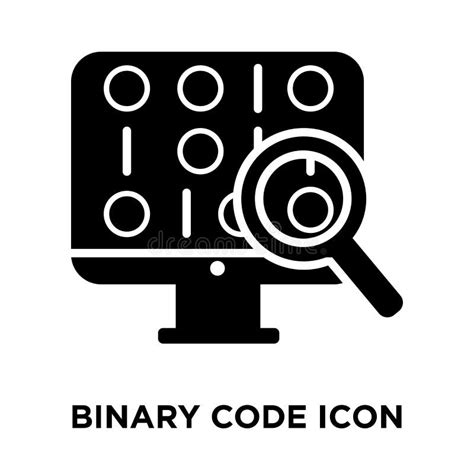 Binary Code Icon Vector Isolated On White Background Logo Concept Of