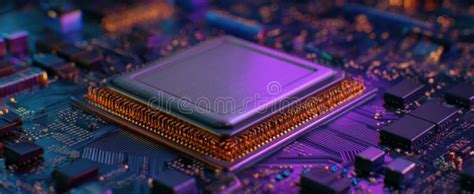 The Intricate Design Of A Microprocessor On A Circuit Board Ai