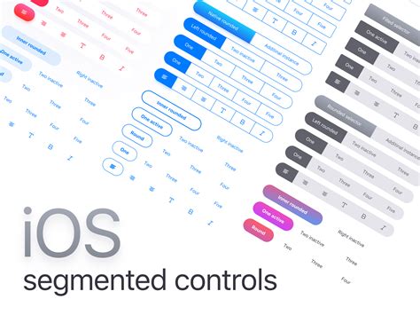 Figma Ios App Templates · Segmented Components By Roman Kamushken On Dribbble