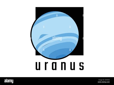 Uranus Vector Uranus Planet Solar System In Outer Space Vector