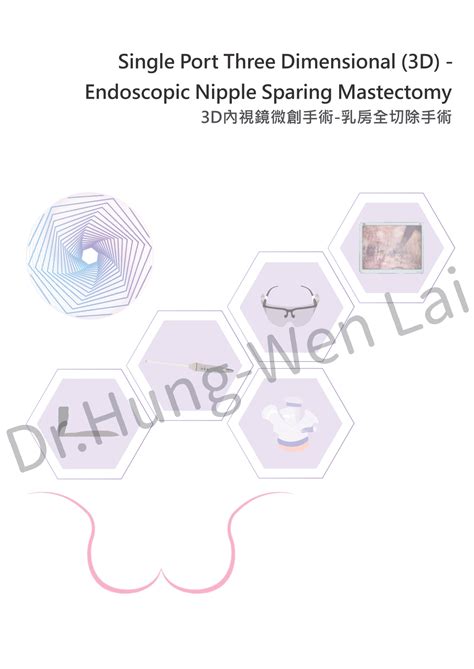 Single Port Three Dimensional 3d Endoscopic Nipple Sparing