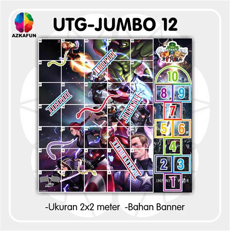 Ular Tangga Jumbo In Ular Tangga Dan Engklek Mainan Edukasi Anak Snake Ladder Lazada
