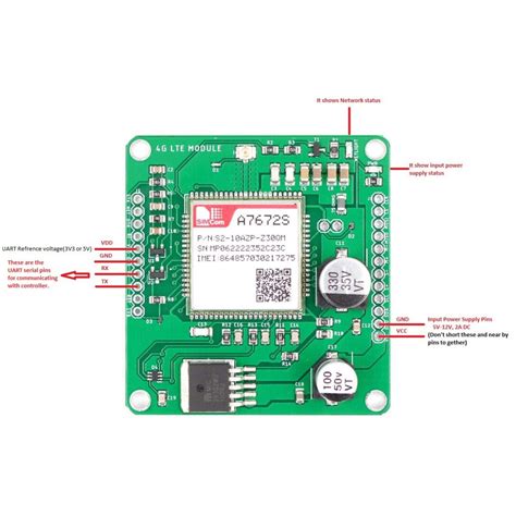 Buy SIM A7672S 4G 2G LTE Development Board Without GNSS KTRON India