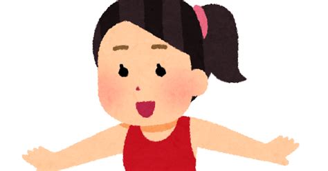 低いハードルのイラスト（女性） かわいいフリー素材集 いらすとや