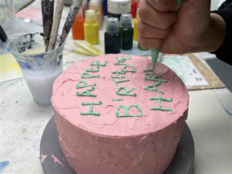 모형케이크 아크릴 나이프화로 영원히 남을 케이크 만들기 솜씨당