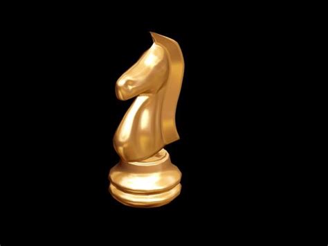 3d Chess Knight Model