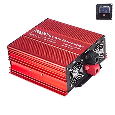 1000w Pure Sine Wave Inverter 12v To 120v Ac With 2 Ac Outlets Ip54