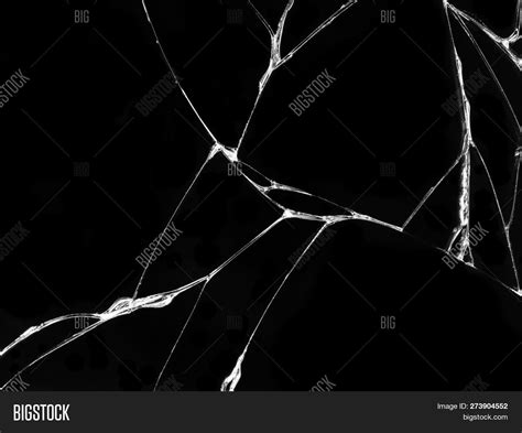 Clear Cracked Glass Texture