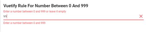 Vuetify Rule For Number Between 0 And 999