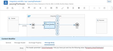 Passing The Header Parameters Into The IFlow