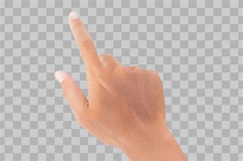 Mano Señalando Aislado Archivo Psd Premium