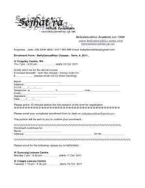 Fillable Online Members Iinet Net Printable Enrolment Form Members