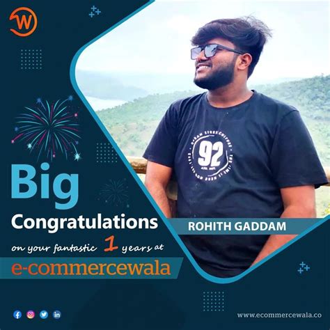 Rohith Gaddam On Linkedin Workanniversary Ecommercewala