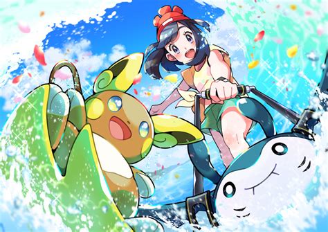 Pon Yui Alolan Raichu Mantine Selene Pokemon Nintendo Pokemon Pokemon Sm Red Headwear