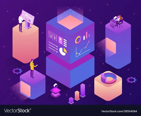 Concept Data Visualization Royalty Free Vector Image