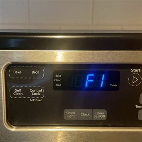 F1 Code On Ge Oven Causes And How To Fix It