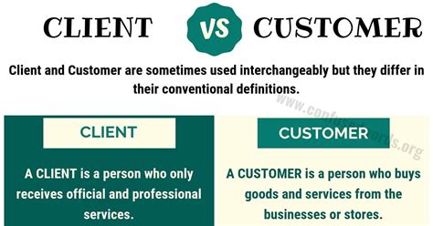 CLIENT Vs CUSTOMER Difference Between Customer Vs Client With Useful