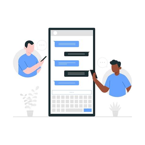Premium Vector Messaging Concept