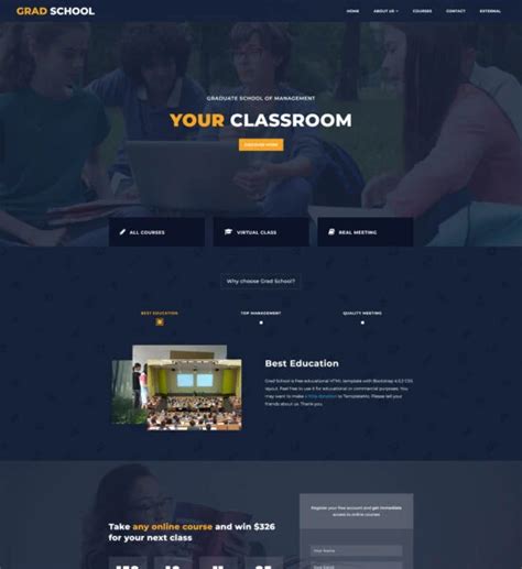 35 лучших бесплатных Html Css шаблонов сайтов 2023 года
