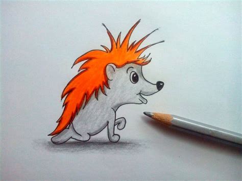 Как нарисовать ежика карандашом и красками сборник поэтапных уроков для начинающих по
