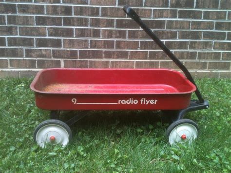 Vintage Radio Flyer Red Metal Wagon Model No 9 1870470945
