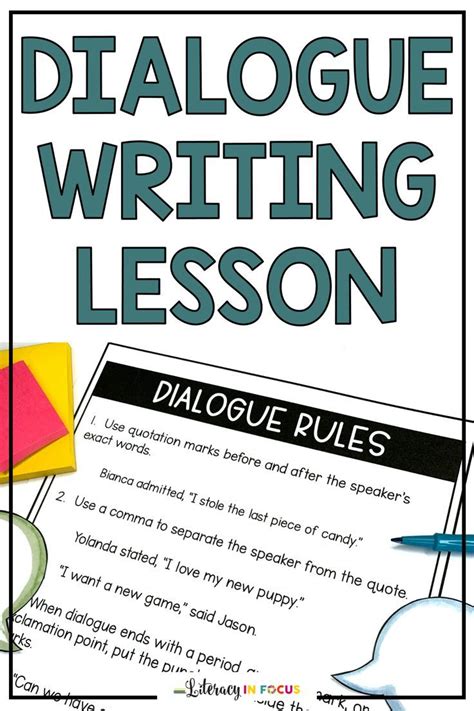Teaching Students To Write Dialogue A Cooperative Lesson Plan