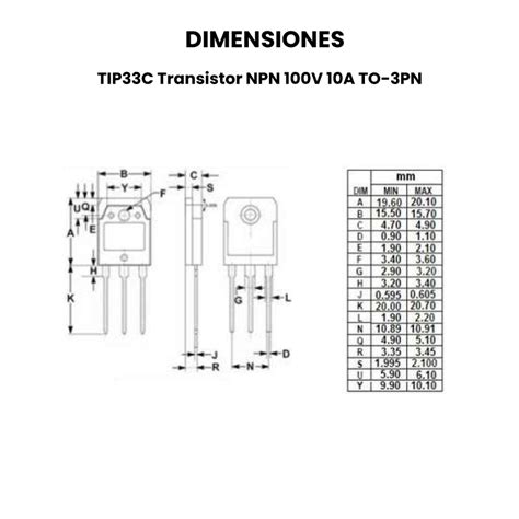TIP C Transistor NPN V A TO PN UNIT Electronics