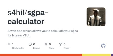 GitHub S4hil Sgpa Calculator A Web App Which Allows You To Calculate