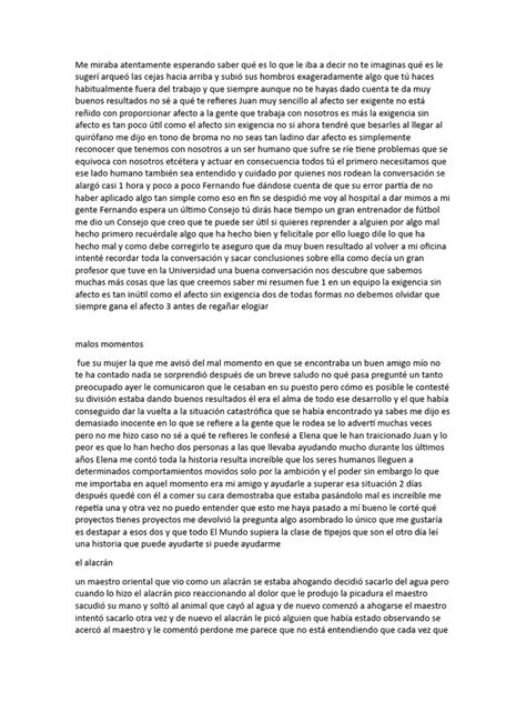 Me Miraba Atentamente Esperando Saber Qué Es Lo Que Le Iba A Decir No