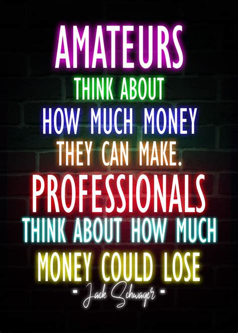 Professional Trader Quote Poster Picture Metal Print Paint By