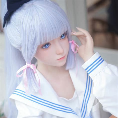 Kamisato Ayaka Genshin Impact Promi Anime Sexpuppe Mit Kleinen Brüsten