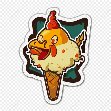 치킨 아이스크림 스티커 일러스트 클립 아트 벡터상표이스트 Png 일러스트 무료 다운로드 Lovepik
